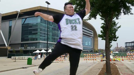 Lone Fan Still Outside Fiserv Celebrating Bucks Win Weeks Later ...