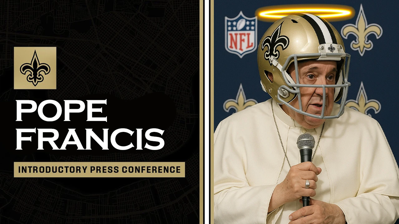 Divine Play: Pope Francis Traded To Saints Ahead of NFL Draft ...